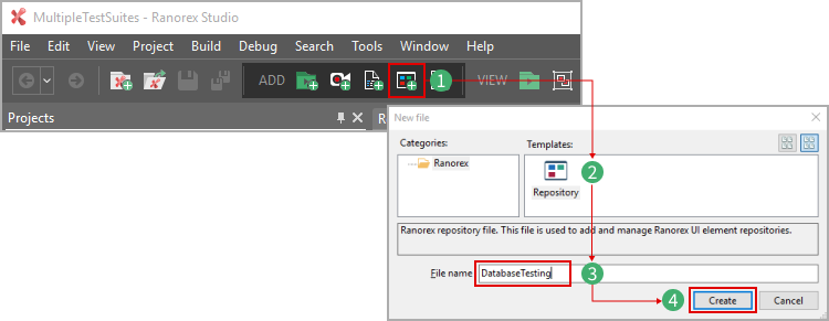 Manage multiple repositories – Ranorex