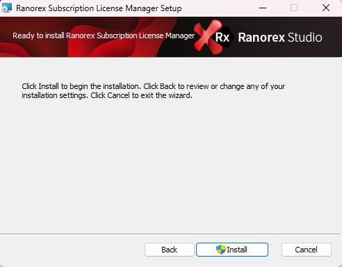 Install Ranorex Subscription License Manager – Ranorex