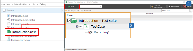 Execute a Test Suite – Ranorex
