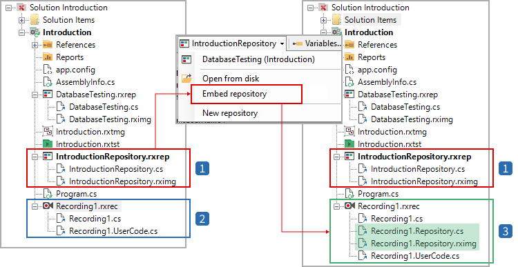 Embed a repository – Ranorex